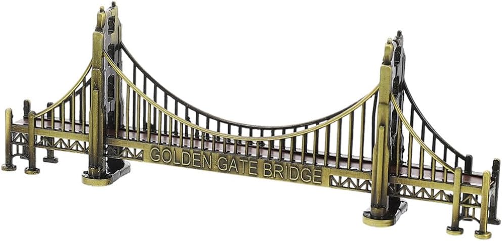 Amazon.com: VOSAREA Golden Gate Bridge Model Decoration Architecture ...