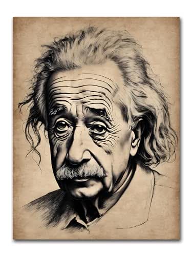 Amazon.com: Albert Einstein - Original Vintage Style Art Print – Old ...