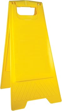 Yellow Foldable Caution Floor Sign - Two-Side Printable Plastic | Type ...