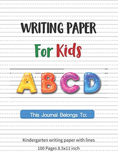 Writing Paper For Kids Writing Paper Kindergarten Writing Paper With ...