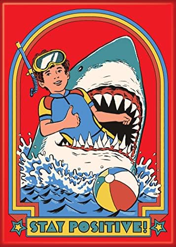 Amazon.com: Ata-Boy Steven Rhodes Stay Positive 2.5" X 3.5" Magnets for ...