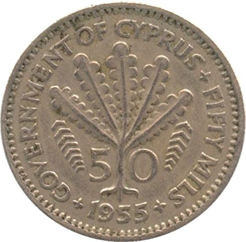 1978 UK Cyprus 50 Fifty Mils Greek coin Good at Amazon's Collectible ...