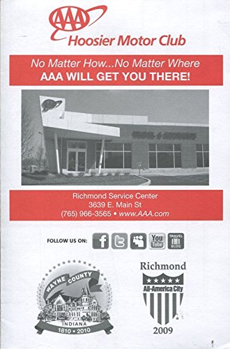 MAP OF RICHMOND INDIANA /STREETS /HUGE FOLDOUT+++: INDIANA: Amazon.com ...