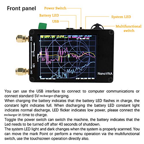 Vector Network Analyzer | 50KHz -900MHz Shortwave HF VHF UHF | Portable ...