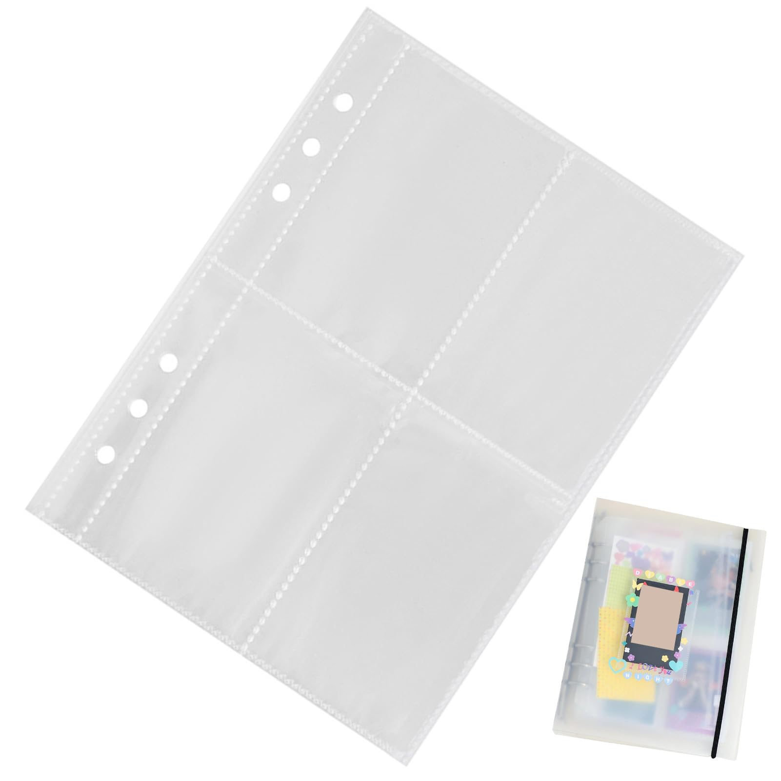 Moonyan A5 Photo Card Binder,Frosted Photocard Binder - Adjustable 6 ...