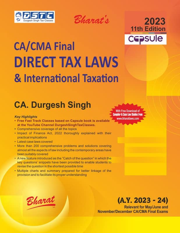 Buy Capsule - Direct Tax Laws & International Taxation Book Online at ...