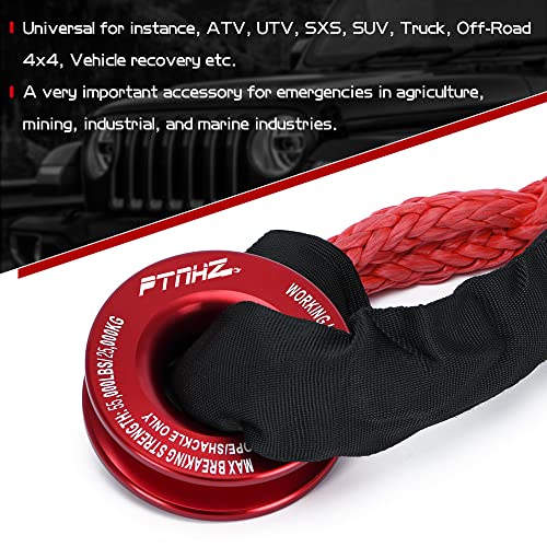 Snapklik.com : PTNHZ Winch Snatch Recovery Ring 55000LBS Minimum Break ...