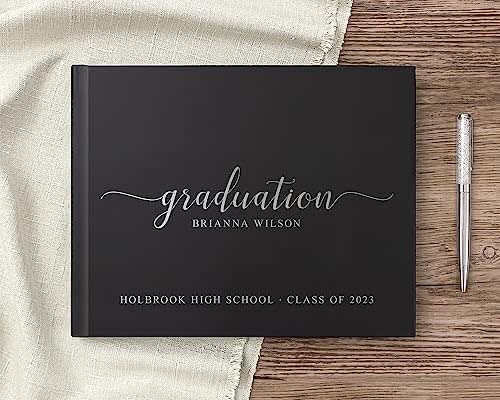 Amazon.com: Custom High School Graduation Party Photo Well Wishes Book ...