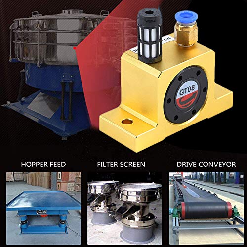 Snapklik.com : G 1/8 Pneumatic Turbine Vibrators Silent Golden ...