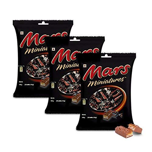 Mars Chocolate Miniatures, 150g (Pack of 3) and Silver Plated Coin ...