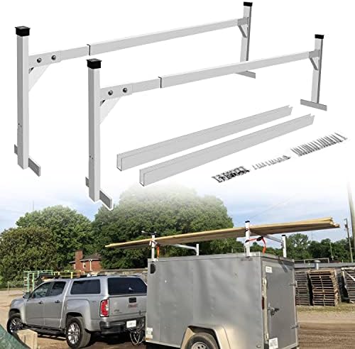 Amazon.com: VONLX Adjustable Aluminium Trailer Ladder Rack Fit for ...
