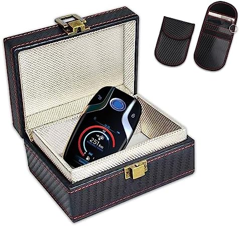 NICEWAT Keyless Car Key Signal Blocker Box, Faraday Box with 2 Car Key ...