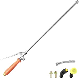 Amazon.com : Garden Hose Sprayer Wand All Metal Water Sprayer Wand ...