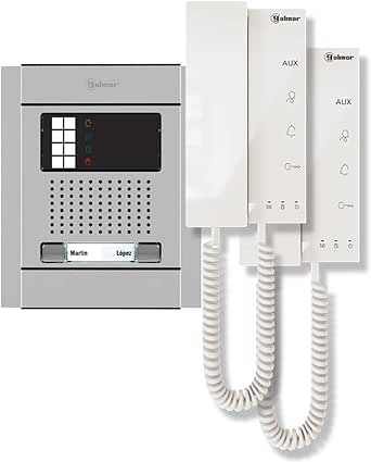 KIT interphone électronique Golmar 12404202 à 2 lignes N4102/T-ART-2P ...