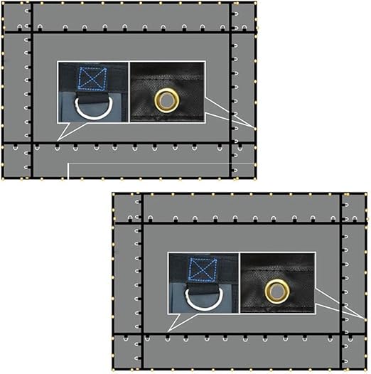 Amazon.com: Mytee Products 2 Pack Flatbed Trailer Smoke Tarp 12' x 16 ...