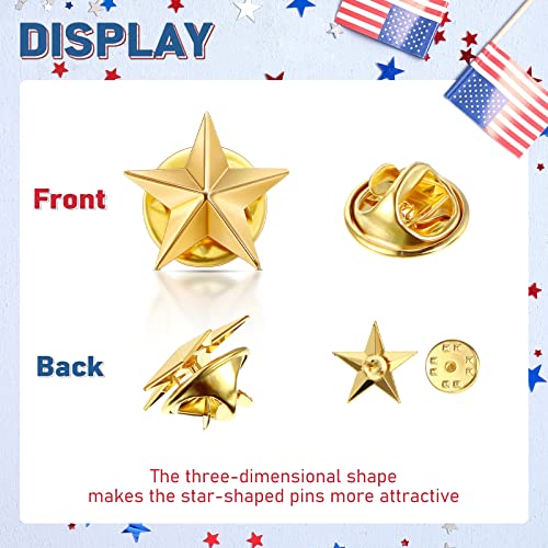 Snapklik.com : 150 Pieces Star Badge Lapel Pin Backpack Pins Lapel Pin ...