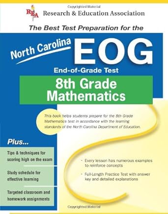 Amazon.com: North Carolina EOG Grade 8 Math (North Carolina EOG Test ...