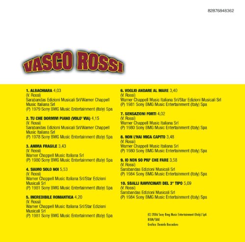 Vasco Rossi : Vasco Rossi: Amazon.fr: Téléchargement de Musique