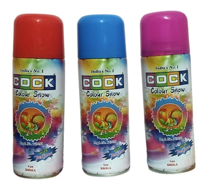 Smart Basket,Holi Color 3 Snow Large Spray,750ml, Pack of 2, for Holi ...