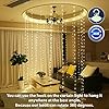 Amazon.com: HXWEIYE 300LED Fairy Curtain Lights for Bedroom Warm White ...