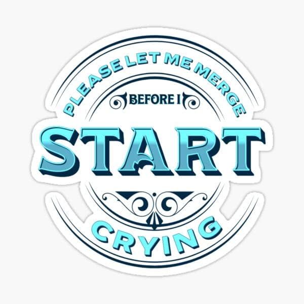 Amazon.com - Please Let Me Merge Before I Start Crying Pink Circle ...