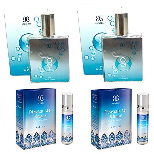 Buy Arochem H2o Perfume & Deewa Ae Khas Attar Long Lasting Combo Online ...