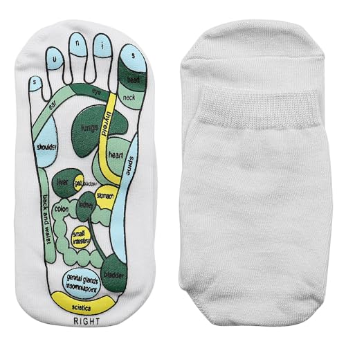 Tiardey 1 Pair of Acupressure Socks, Reflexology Socks, Five Toe ...