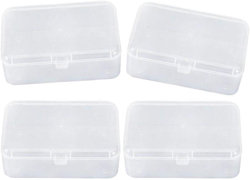 Amazon.com: AKOAK Clear Polypropylene Rectangle Mini Storage Containers ...