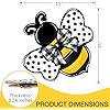 Amazon.com: Deroro Bumble Bee Spring Summer Front Door Sign, Polka Dot ...