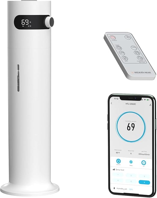 Amazon.com: MIZUKATA HIKARI Top Fill Ultrasonic Cool Mist Humidifier for Large Room, Bedroom ...