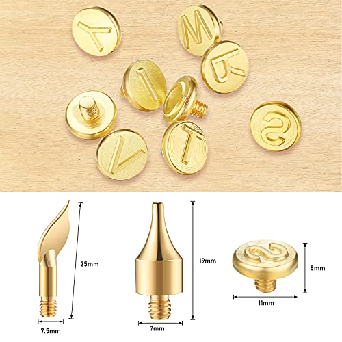 Snapklik.com : 28 Pieces Wood Burning Tip Letter Wood Burning Tool ...