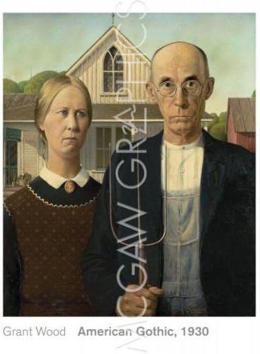 Amazon.com: American Gothic, 1930 By Grant Wood Art Print Poster ...
