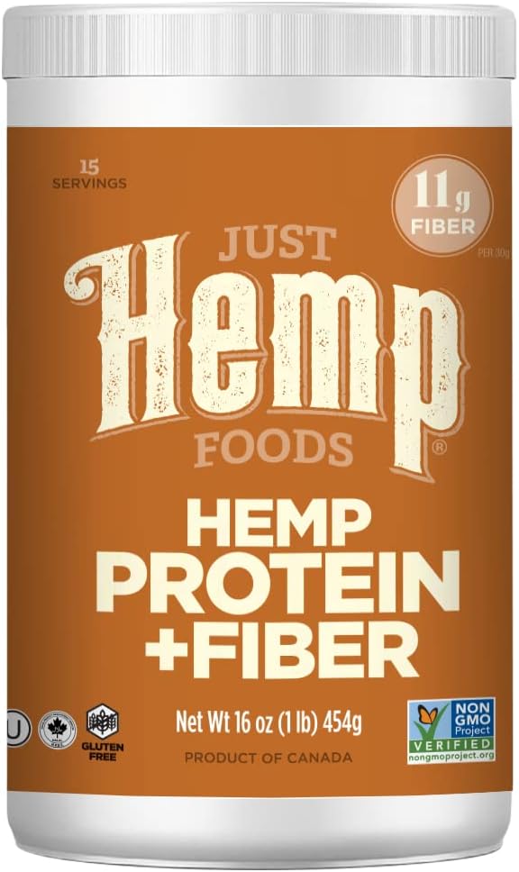 Amazon.com: Just Hemp Foods Hemp Protein Powder Plus Fiber, Non-GMO ...