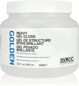 Amazon.com: Heavy Gel Gloss by GOLDEN, 32 fl. oz. Jar, Professional ...
