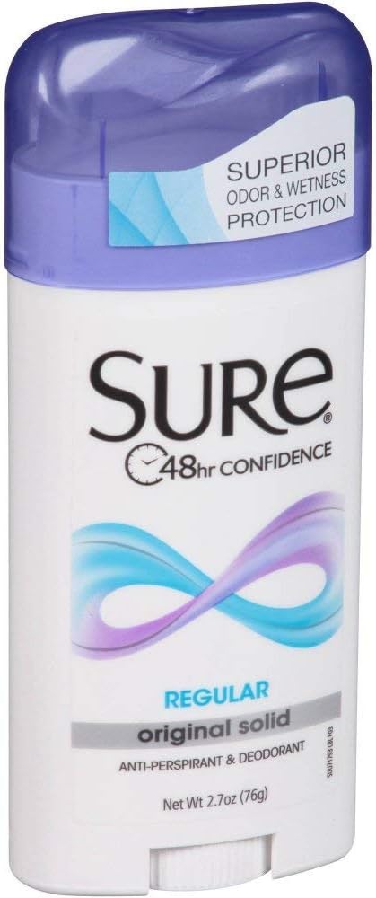 Amazon.com : Sure Anti-Perspirant & Deodorant Original Solid, Regular ...
