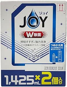Amazon.co.jp: 【 コストコ 】ジョイ W除菌 食器用洗剤 さわやか微香 詰め替え 1425ml×2個入り : ドラッグストア