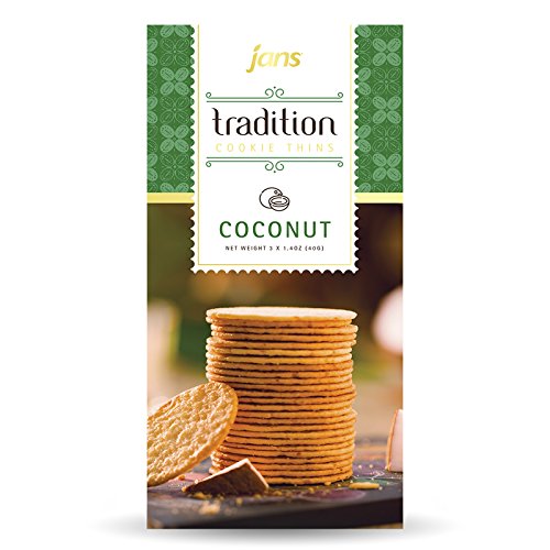 Amazon.com: Jans Tradition Baked Crackers Cookie Thins, Coconut Flavor ...