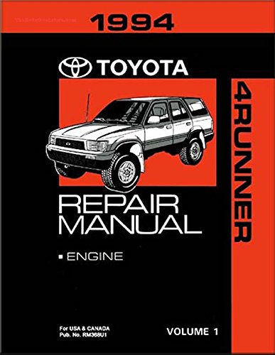 1994 Toyota 4Runner OEM Repair Manual (2-Volume Set): Toyota Motor ...