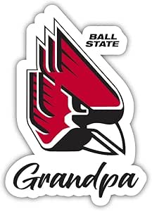 Amazon.com: Ball State University 4 Inch Proud Grandpa Die Cut Decal ...
