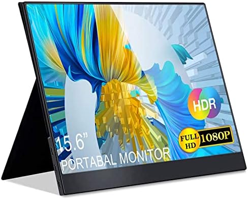 Amazon.com: Portable Monitor 15.6inch 1080P FHD USB-C Laptop Monitor ...