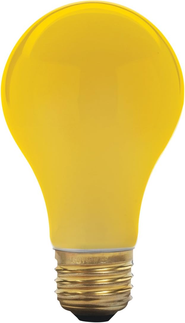 Globe Electric 84349 Enersaver 40-watt A19 Yellow Halogen Bug Light ...