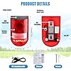 Amazon.com: Qualirey 2 Pack Solar Sound and Light Alarm Motion Sensor 129db Outdoor Security ...