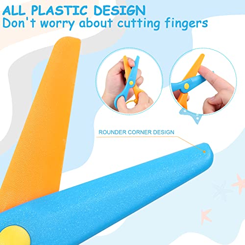 Snapklik.com : Safety Scissors For Toddler, Kids, Children - Plastic ...