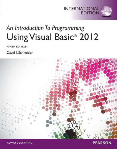 Amazon.com: Introduction to Programming with Visual Basic 2012, An ...