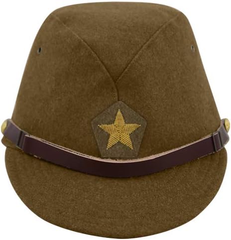 militaryharbor WWII Japanese IJA Army Officer Field Cap Wool Olive drab ...