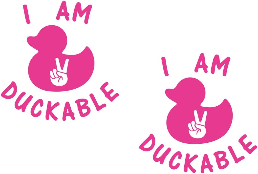 Amazon.com - 2 Pack - I Am Duckable - It's A Duck Thing | Decal Vinyl ...