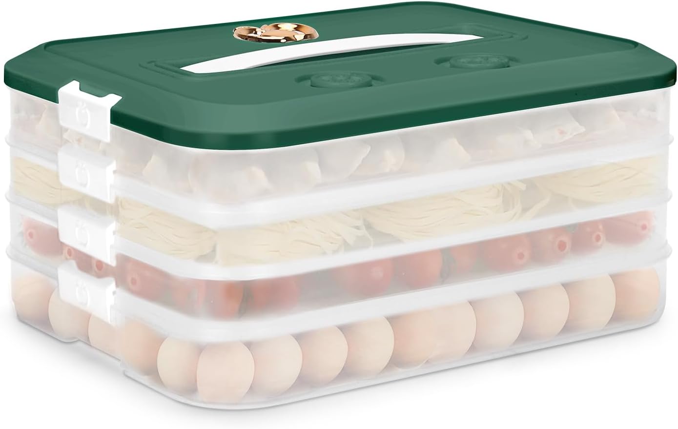 Amazon.com: OFFKITSLY Food Storage Containers with Lids, Plastic Cookie ...