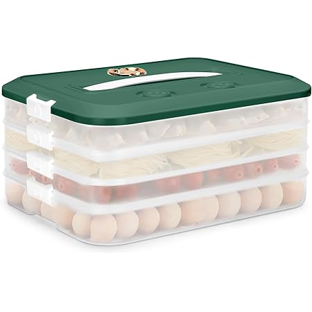Amazon.com: OFFKITSLY Food Storage Containers with Lids, Plastic Cookie ...