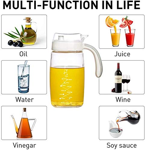 Olie en azijn fles Olie azijn flesdispenser glazen olijfolie fles ...
