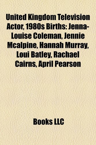 Buy United Kingdom Television Actor, 1980s Birth Introduction: Jenna ...